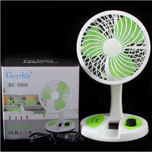 MOS Chargable Led Light Folding Desk Fan | Lazada PH