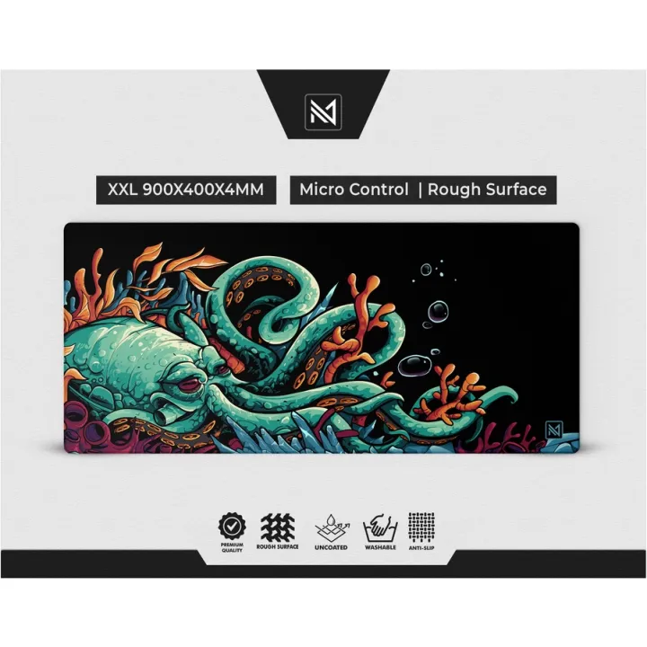 MicroControl | KRAKEN | Rough Uncoated Surface | Gaming Mousepad ...