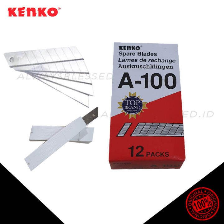 (1 TUBE) Isi cutter / Refill Cutter Blade Kenko A - 100 | Lazada Indonesia