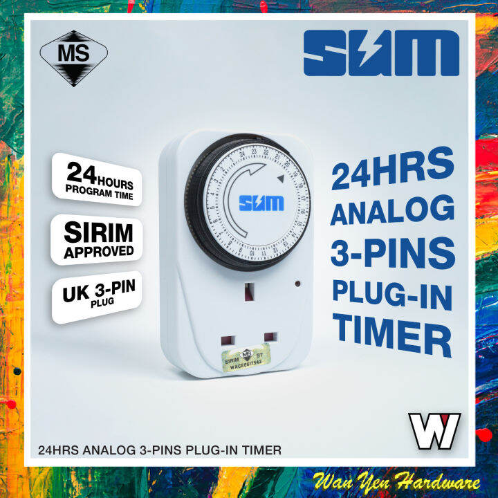 Sum Multi Programmer Timer 13a Socket Digital Timer 24hour Sirim