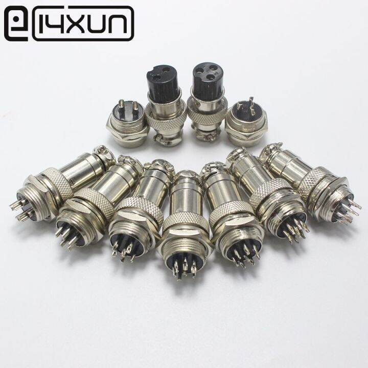 likaifu store EClyxun 1Set GX16 XLR 16mm 2 3 4 5 6 7 8 9 10 Pin Female ...