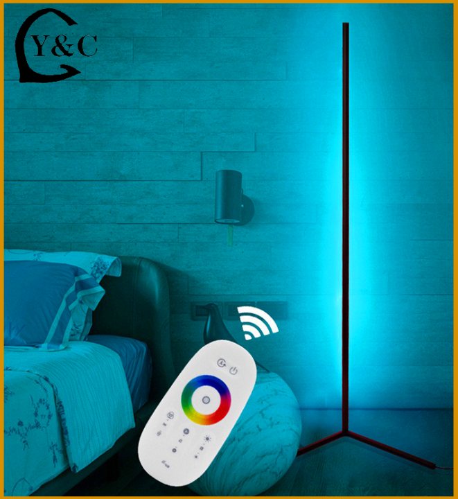 Y&C MultiColor Nordic RGB Corner Floor Lamp MultiColor Selector Nano ...