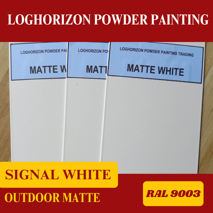 Powder Coating Paint - 1kg SIGNAL WHITE - OUTDOOR | Lazada PH