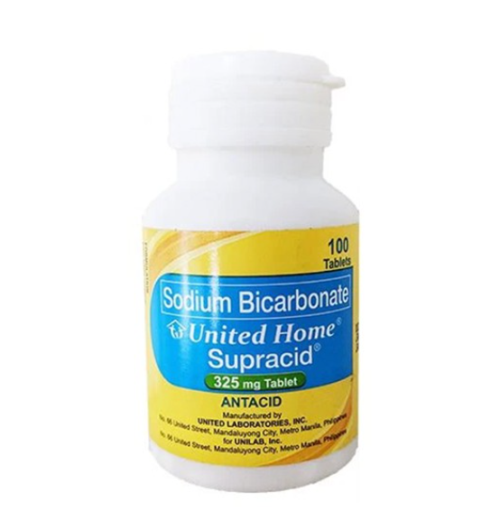 Sodium Bicarbonate Supracid 325mg (100 tabs) | Heartburn and acidity ...