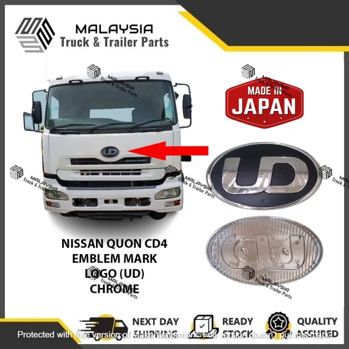 NISSAN QUON CD4 EMBLEM LOGO MARK UD CHROME | Lazada