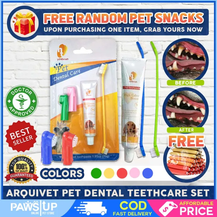 PawsUp Pet toothbrush, Toothpaste, Dental care, sipilyo, Pet essentials ...