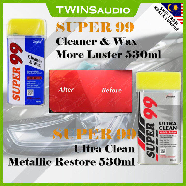 Super 99 Luster Cleaner Wax & Ultra Clean Metallic Wax Polish Shining ...