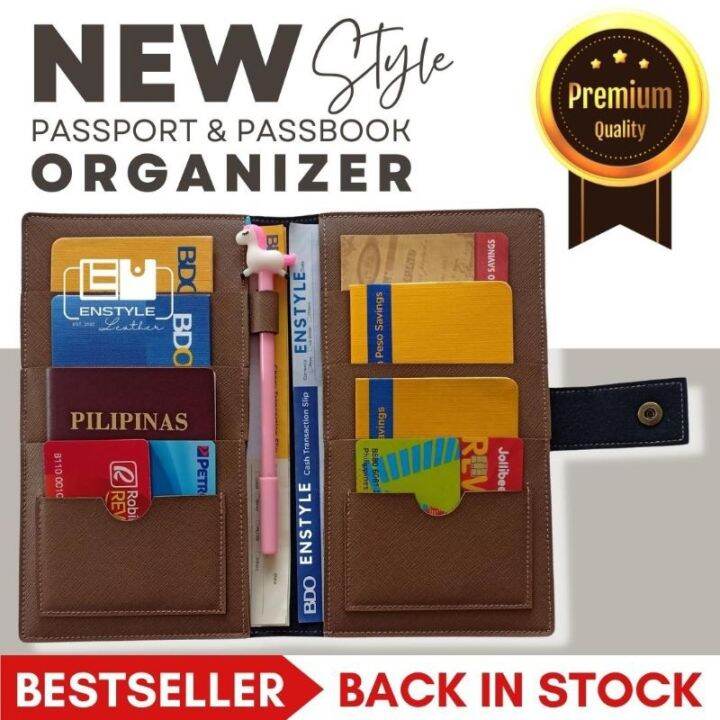 ENSTYLE Family Passport Holder Thick Sturdy Senior Citizen Booklet ...