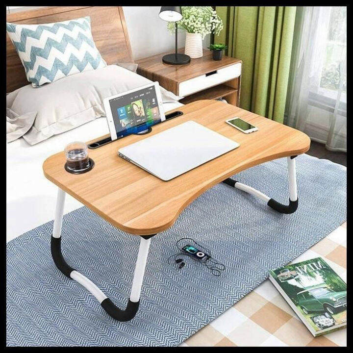 Meja Laptop Portable Lipat Meja Belajar Anak Perempuan, Warna Biru ...