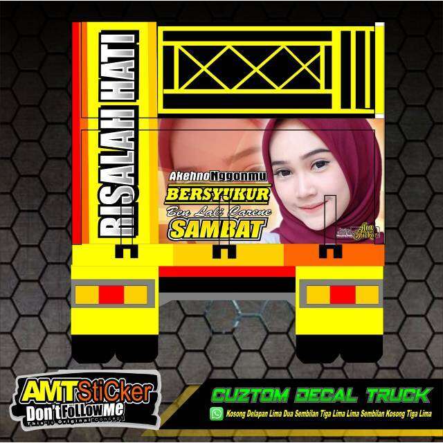 Stiker truk - Decal Ombeng Belakang 200x150 cm | Lazada Indonesia