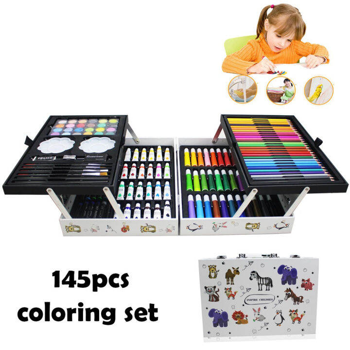 145 PCS ART COLORING DRAWING PAINTING SET | Lazada PH