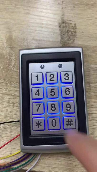 Metal RFID Access Control EM ID Card Reader Keypad 2000 Users 125KHz ...