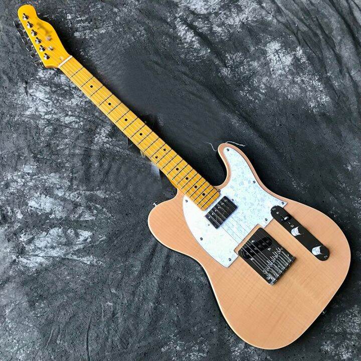 Classic Fender Telecaster Electric Guitar Natral Wood Body Maple ...