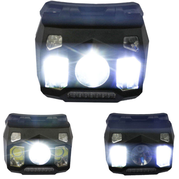 Deli LED headlamp COB intelligent induction dimming switch USB ...