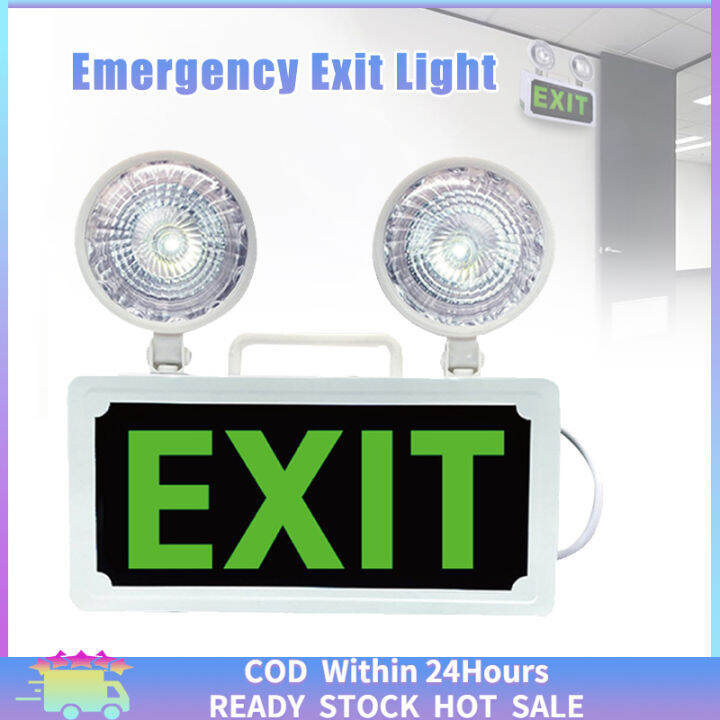 Automatic Emergency Light Exit Sign Rechargeable 3W | Lazada PH