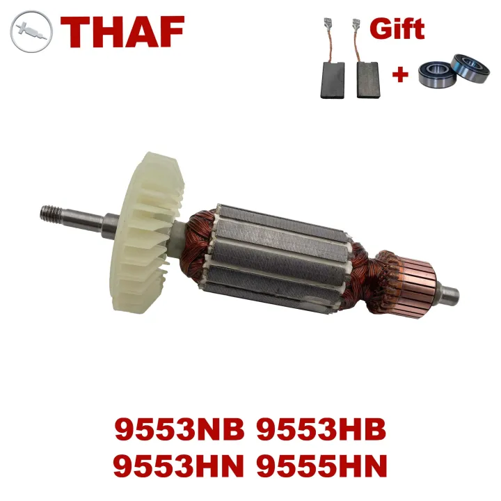 220V Armature Rotor Anchor Replacement for MAKITA Angle Grinder 9553NB ...