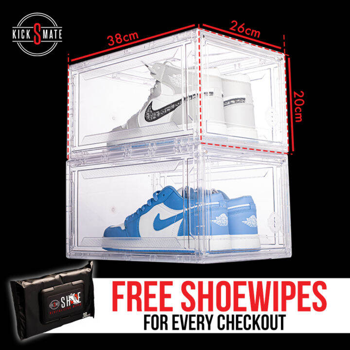 ☟Magnetic Clear Stackable Shoebox Front Drop MF-01 | Lazada PH