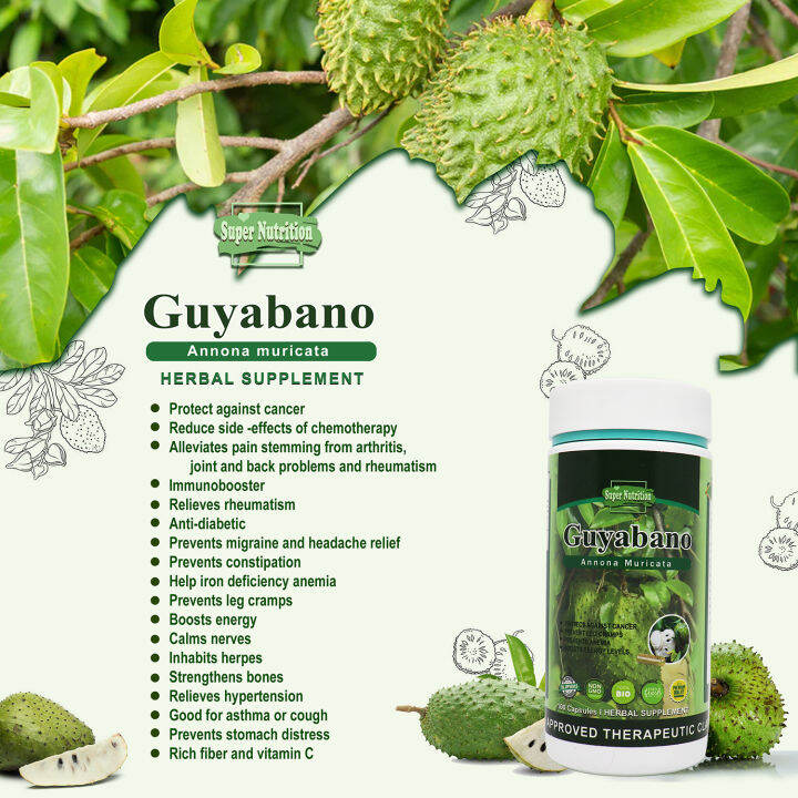 Organic Guyabano Capsule 100's (new packaging) | Lazada PH