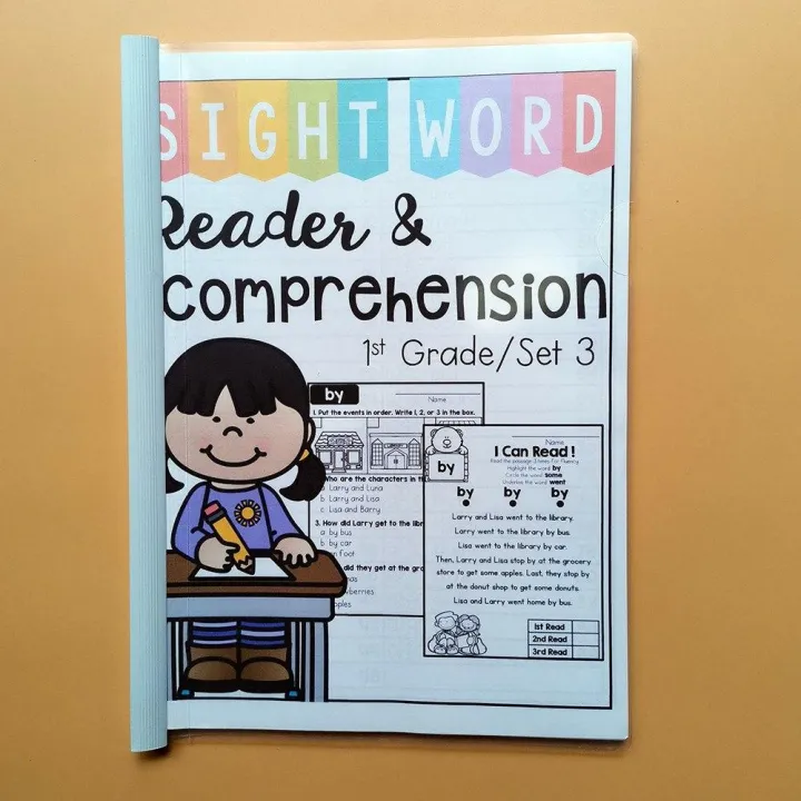 Sight Word Reader and Comprehension Worksheets Activities Workbook ...