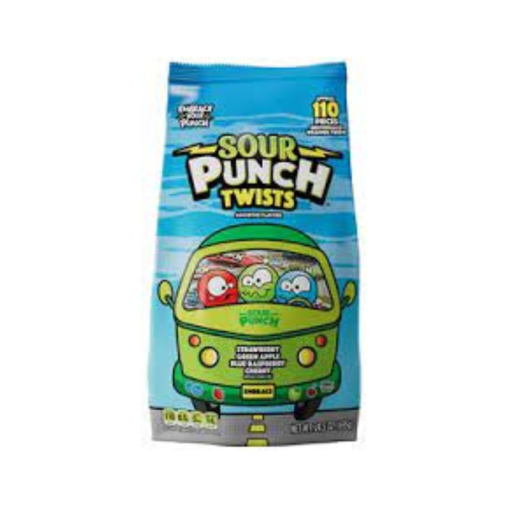 Sour Punch Twists Assorted Flavors | Strawberry | Green Apple | Blue ...