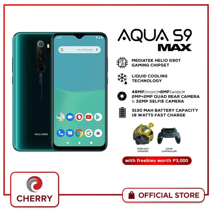 Cherry Mobile Aqua S9 Max w/ FREE Wireless Speaker, Game Controller ...