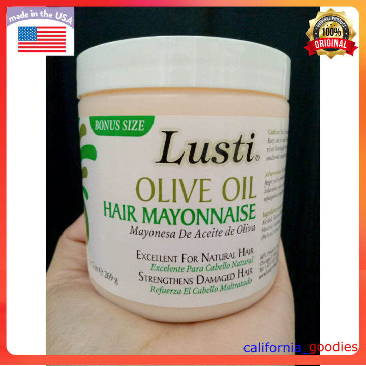 LUSTI Olive Oil Hair Mayonnaise Strengthens Damaged Hair 9.5oz (269g) | Lazada PH