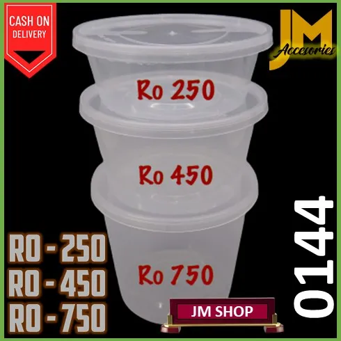 JM A-0144 | Microwaveable Round Tub with Lid [ RO250 | RO450 | RO750 ...