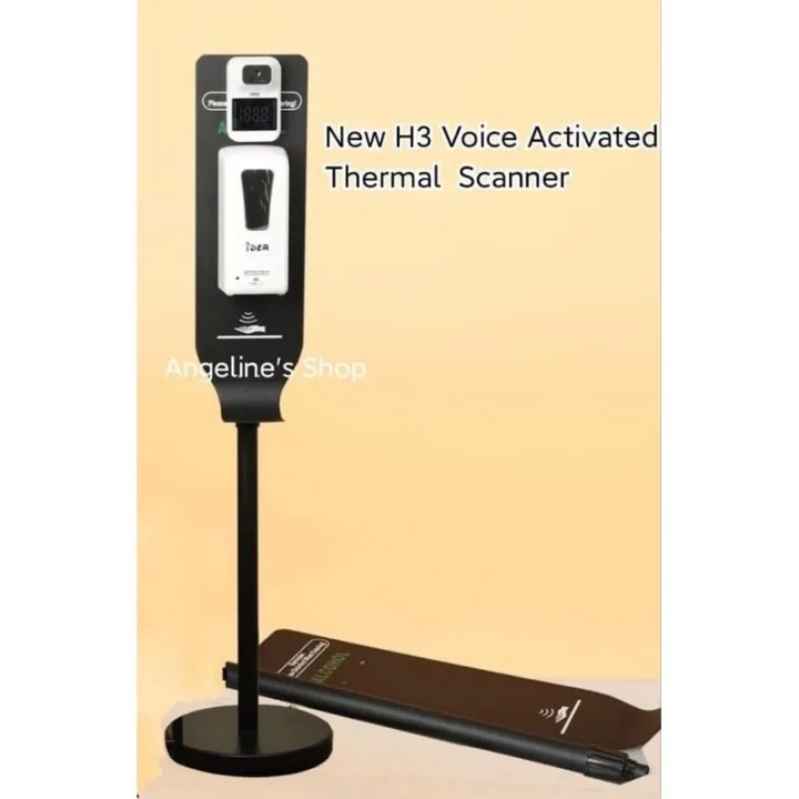 H3 plus Thermal Scanner Voice activated with Alcohol Dispenser and ...