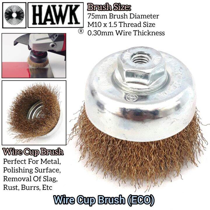 Hawk Heavy Duty Wire Cup Brush For Metal Welding Surface, Removal Of ...