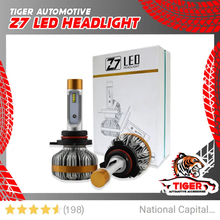 TIGER Z7 LED HEADLIGHT 9012 - 50W 6000LM Turbo Fan Cool White 6000k ...