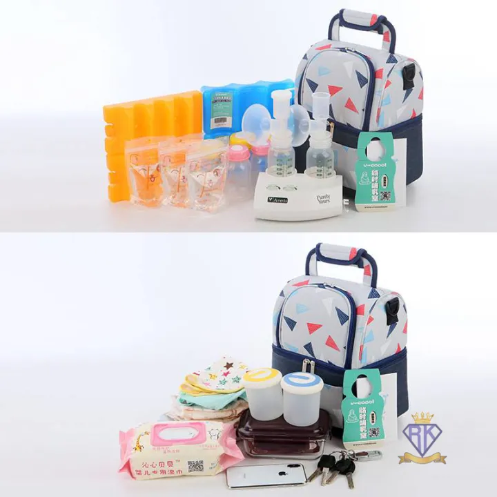 'พร้อมส่ง'M008 กระเป๋าเก็บความเย็น V-cool กระเป๋าใส่ขวดนม กระเป๋าเก็บ ...