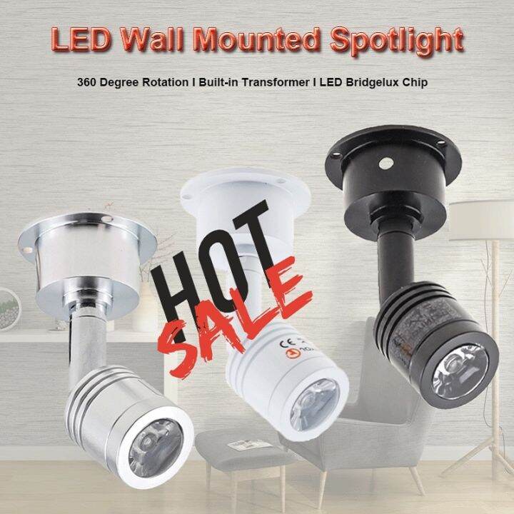 Led Mini downlights 3 Wát AC90-260V 360 độ Rotating chiếu sáng tại chỗ ...
