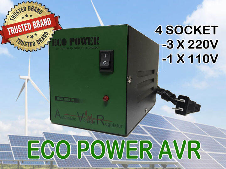 Eco Power 3x220v & 1x110v AVR | Lazada PH