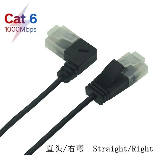 Ethernet Thin Cable RJ45 Cat7 6 Lan Ultra Slim Cable UTP RJ45 Network ...