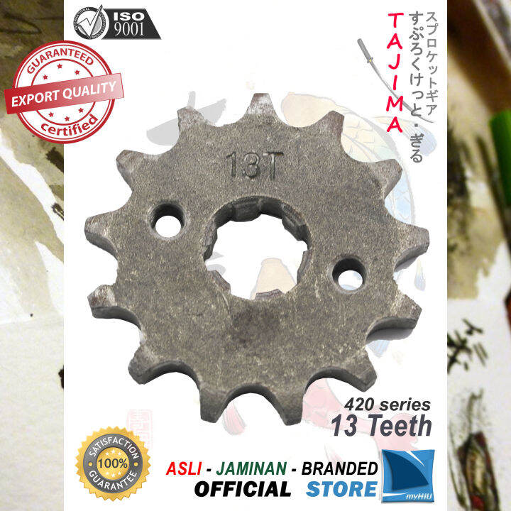 Gigi Tarik 420 - 13T HONDA Astrea Prima, Legenda Gir Depan - Front Sprocket Gear TAJIMA | Lazada ...