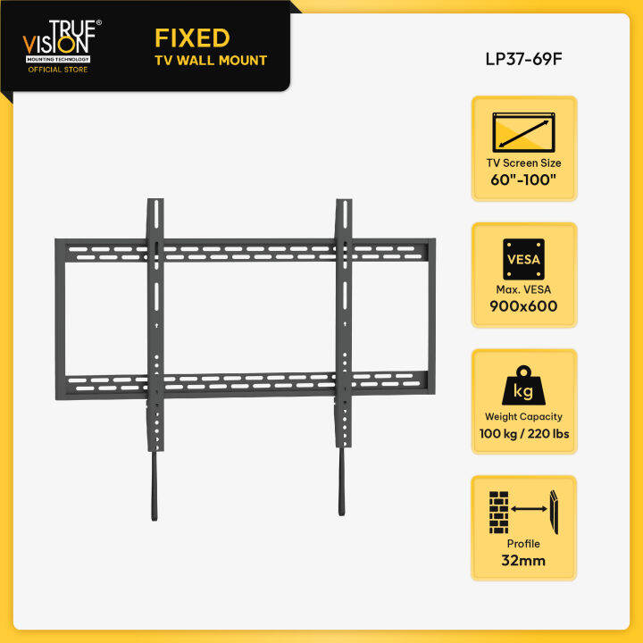 True Vision TV Wall Bracket for 60"- 100" LP37-69F | Lazada PH