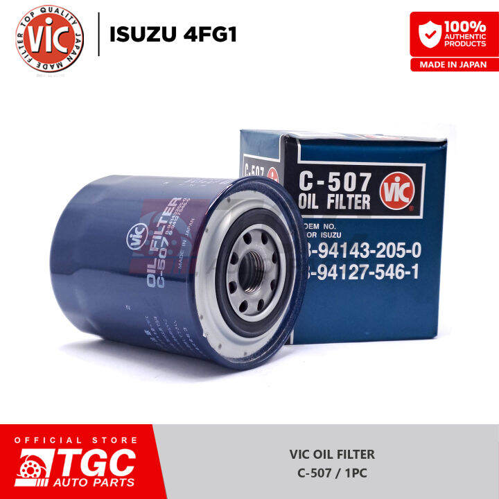 VIC Oil Filter for Isuzu 4FG1 C-507 - 1pc | Lazada PH