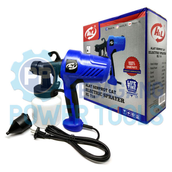 HL 718 SPRAY GUN ELEKTRIK ALAT SEMPROT CAT ELECTRIC PAINT SPRAY GUN ...