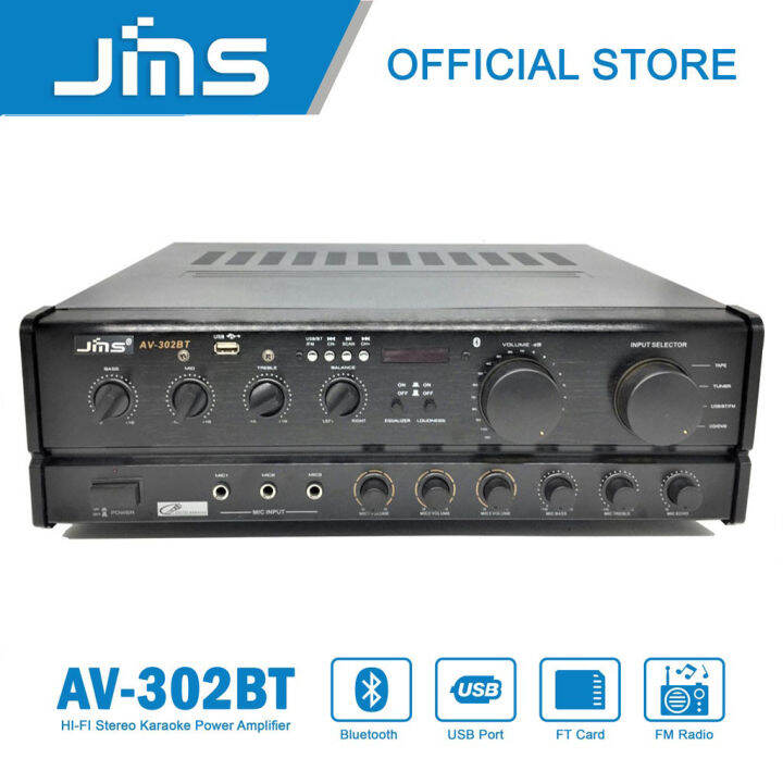 JMS AV-302 BT AMPLIFIER | Lazada PH