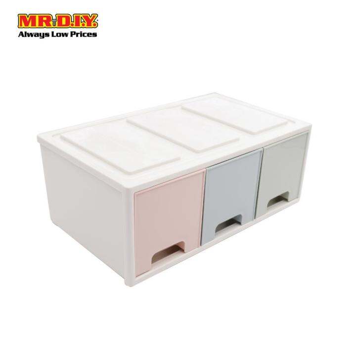 MR.DIY 3 Drawers Storage Box (32cm) | Lazada