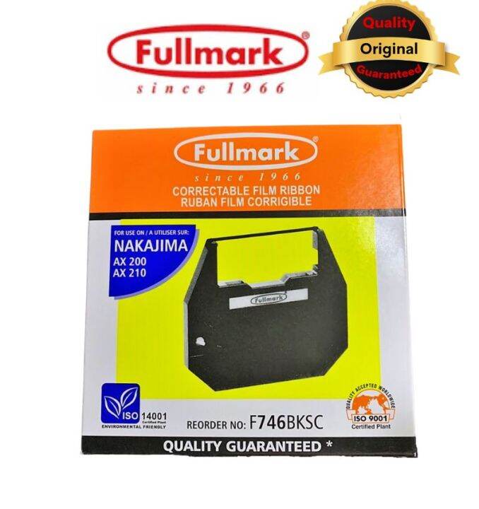 Fullmark Typewriter Ribbon Nakajima AX 200 / AX210 / F746BKSC | Lazada PH