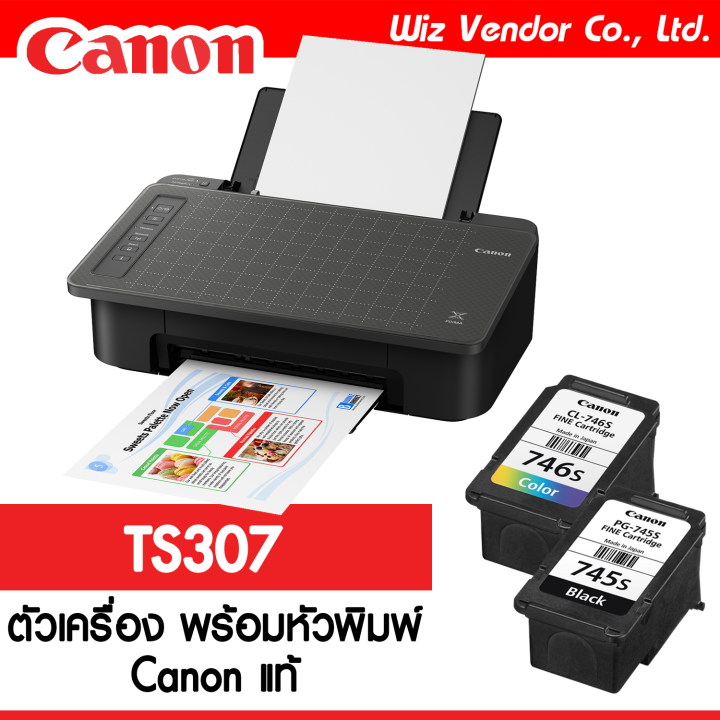 Canon Printer PIXMA TS307 (พร้อมตลับหมึกแท้) | Lazada.co.th