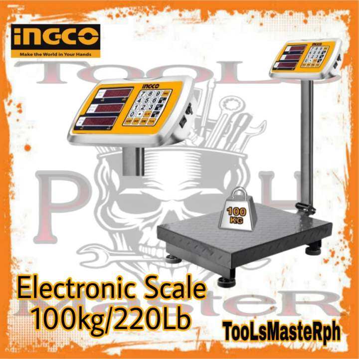 INGCO 100KG 220Lbs Rechargeable Electronic Scale (HESA31003) | Lazada PH