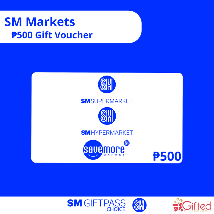 SM Markets PHP 500 Gift Voucher | Lazada PH