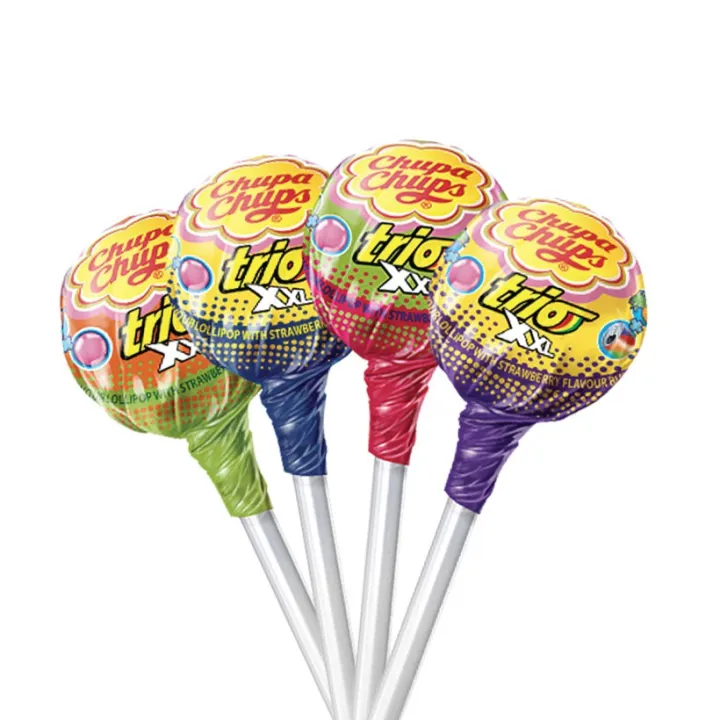 【OzNedfkg】candies Chupa Chups XXL Trio 40s - 1 jar sweets | Lazada PH
