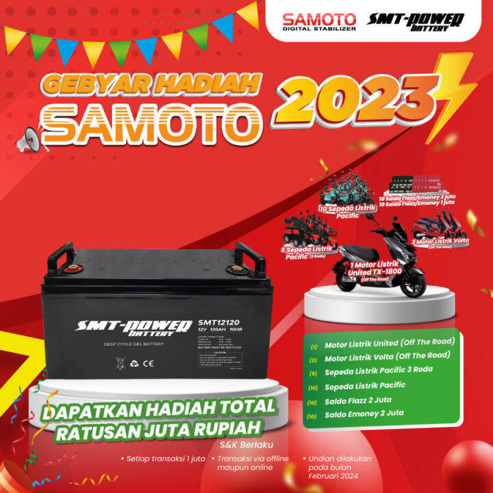 BATTERY KERING SMT POWER 12V 120AH / AKI KERING / SOLAR PANEL / PJU ...