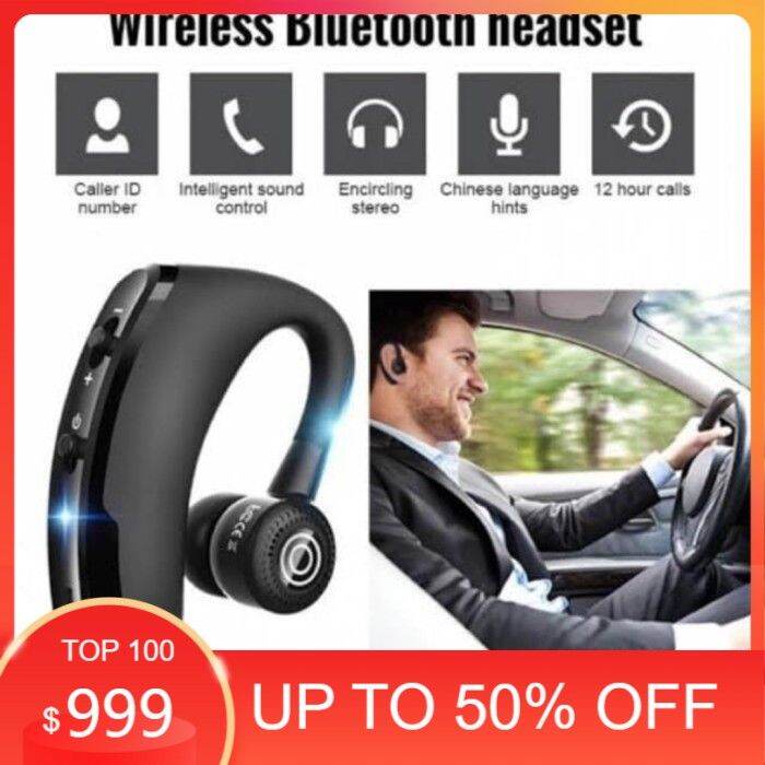headset bluetooth V9 handfree bluetooth plantronics/wireless bluetooth | Lazada Indonesia