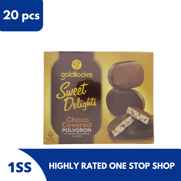 Goldilocks Sweet Delights Choco Covered Polvoron, 20pcs | Lazada PH