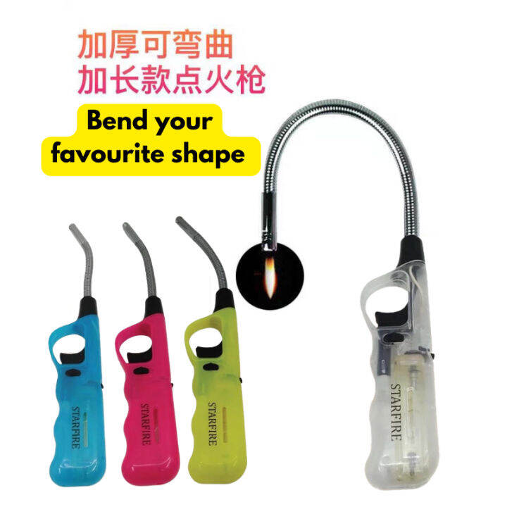 Flexible Tube Gas Lighter Refillable Long Gas Lighter Kitchen BBQ ...