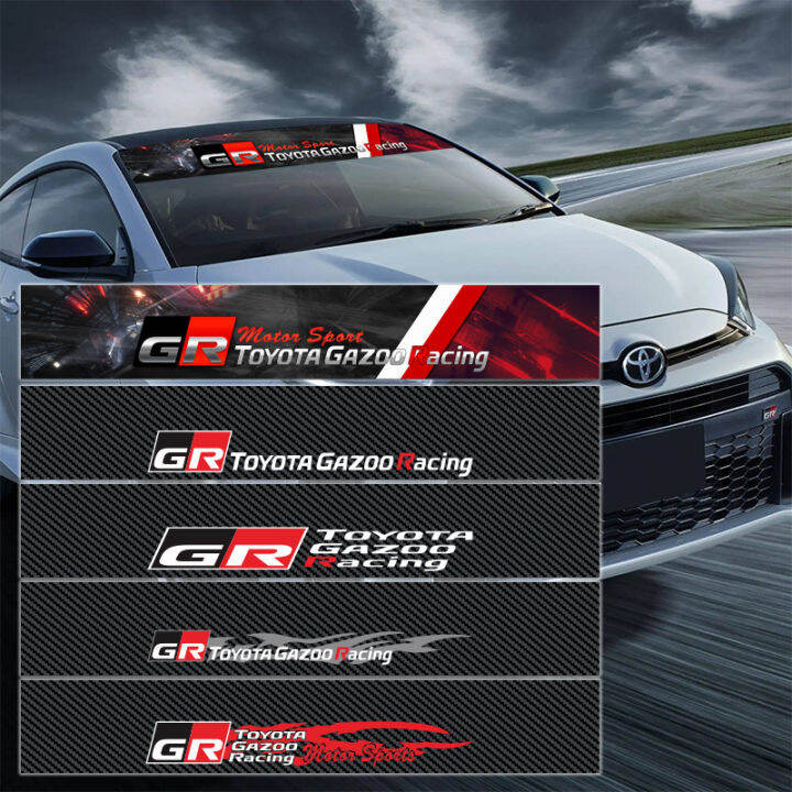 Car Accessories GR Sport Car Front Gear Stickers Front and Rear ...